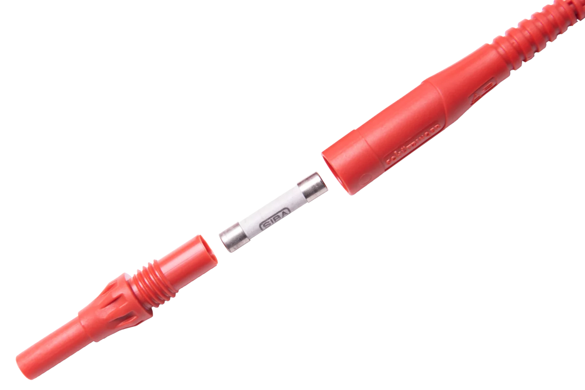 Test lead 2 m CAT IV 1000V (banana plugs, fused 10 A) red – Sonel Test ...