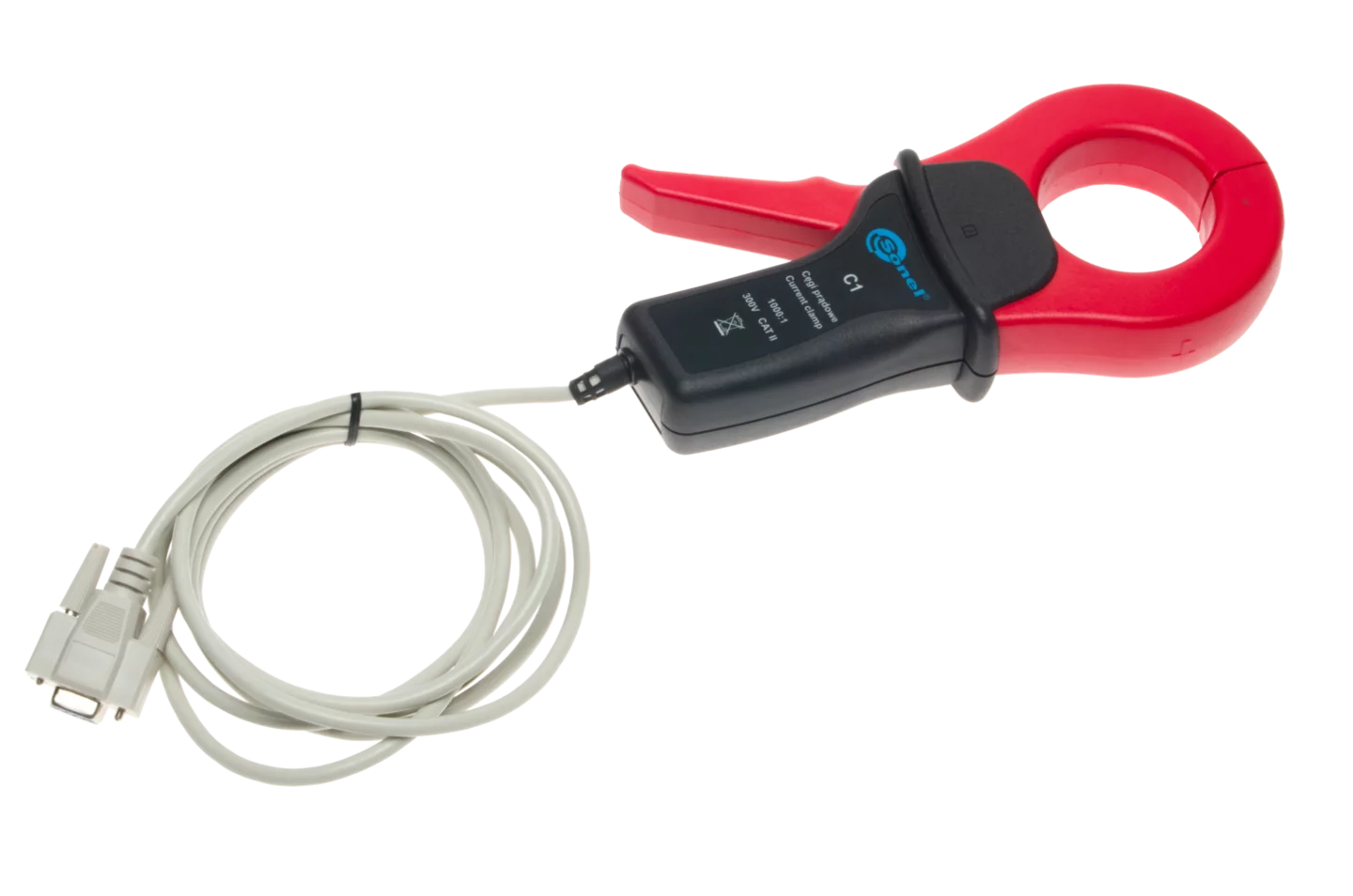 C-1 DB9 Current Clamp - DB9 plug (RS-232) – Sonel Test Equipment USA